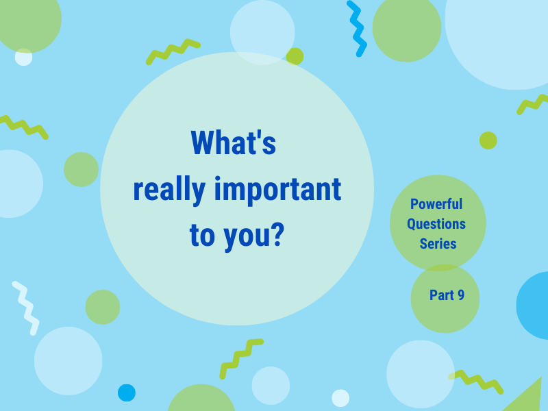 Knowing and living our values gives life structure and stability